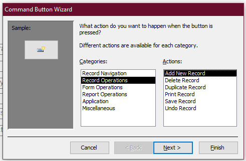 How to Design a form in MS Access to view, add, delete and modify the patient record in the database