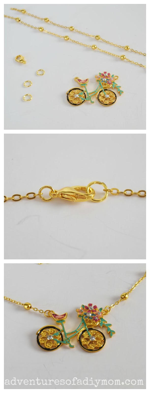 Bike Necklace - Adventures of a DIY Mom