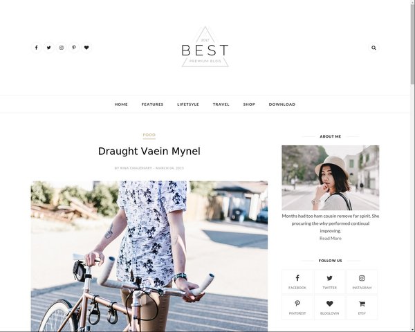 Best Free Minimal Blogger Template - Template Forest