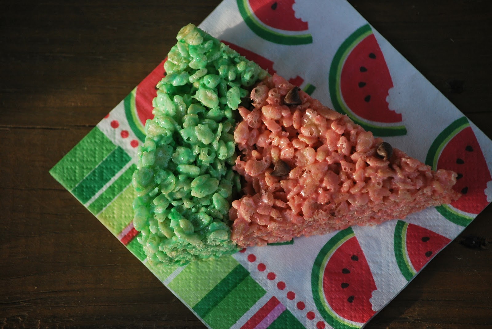 My story in recipes: Watermelon Rice Crispy Treats