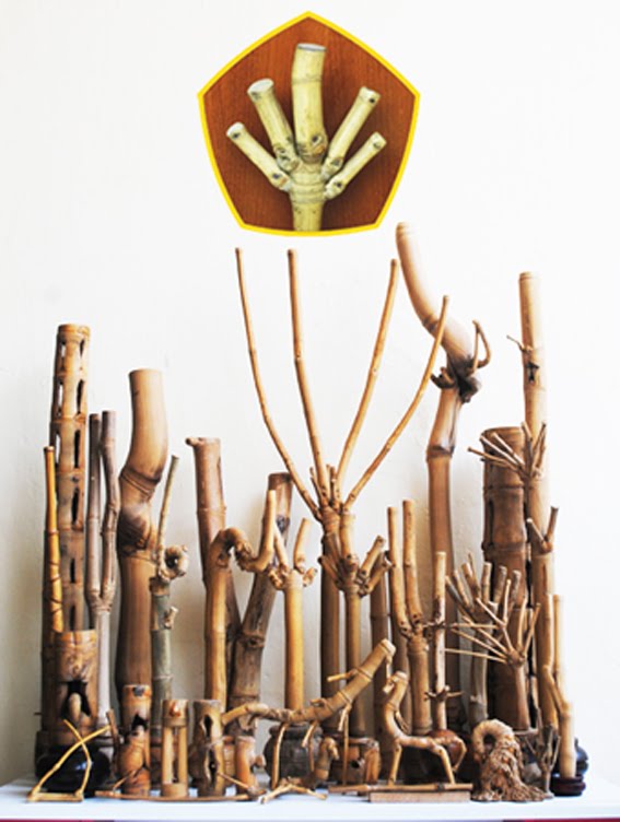 Galeri Bambu Unik Nusantara: Tongkat Bambu "Naga Bumi" (Bamboo sticks ...