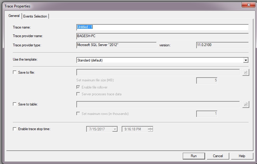 Microsoft Business Intelligence: Sql server profiler