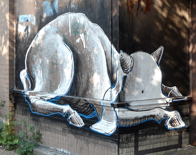 Pittsburgh Murals and Public Art: Goat and Deer murals by Kaff-Eine