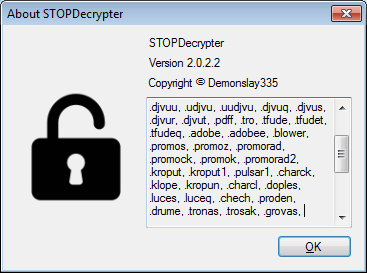 Дешифровщики файлов (дешифраторы, декриптеры): STOP-Djvu Decrypter