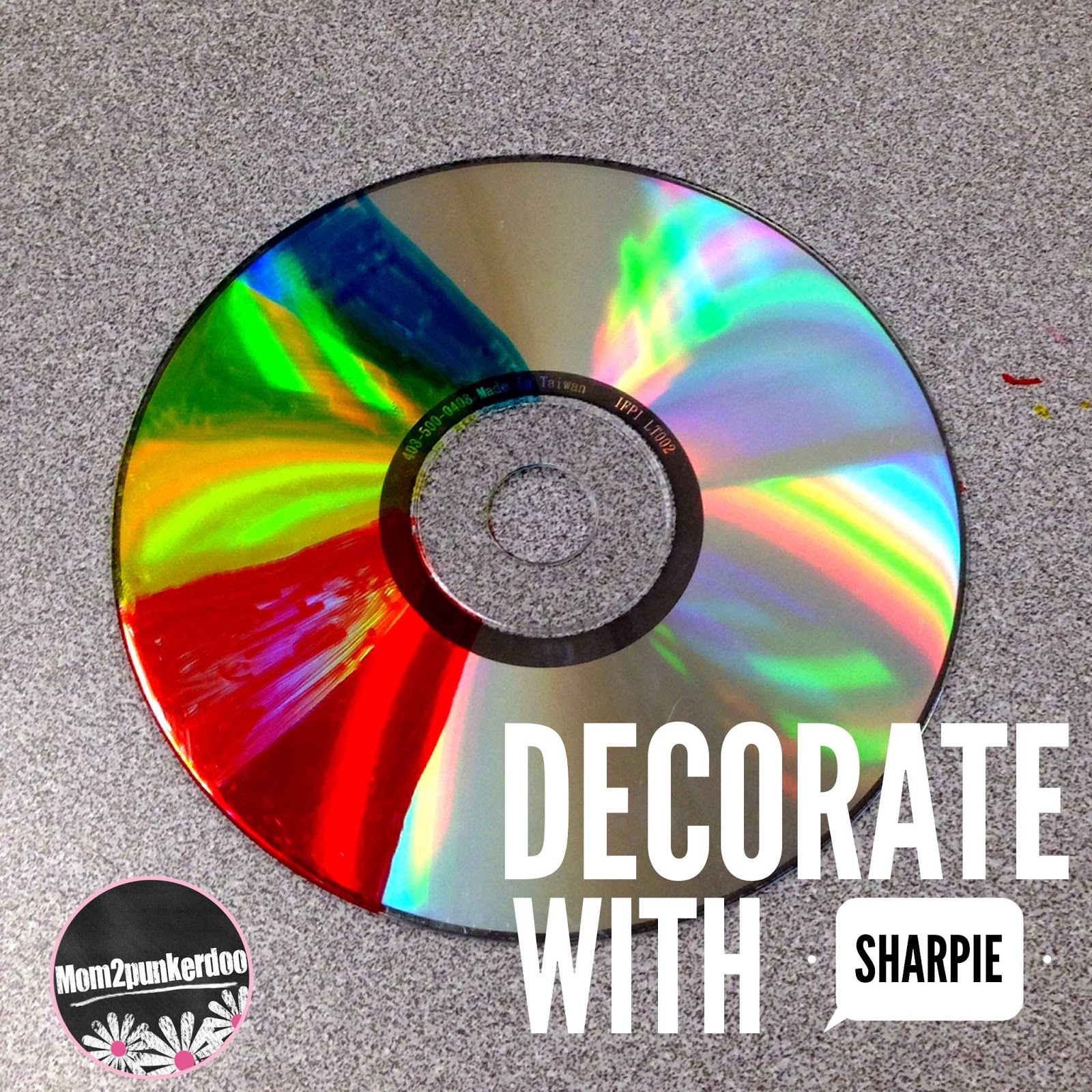 Mom2Punkerdoo: Recycled CD Spinners