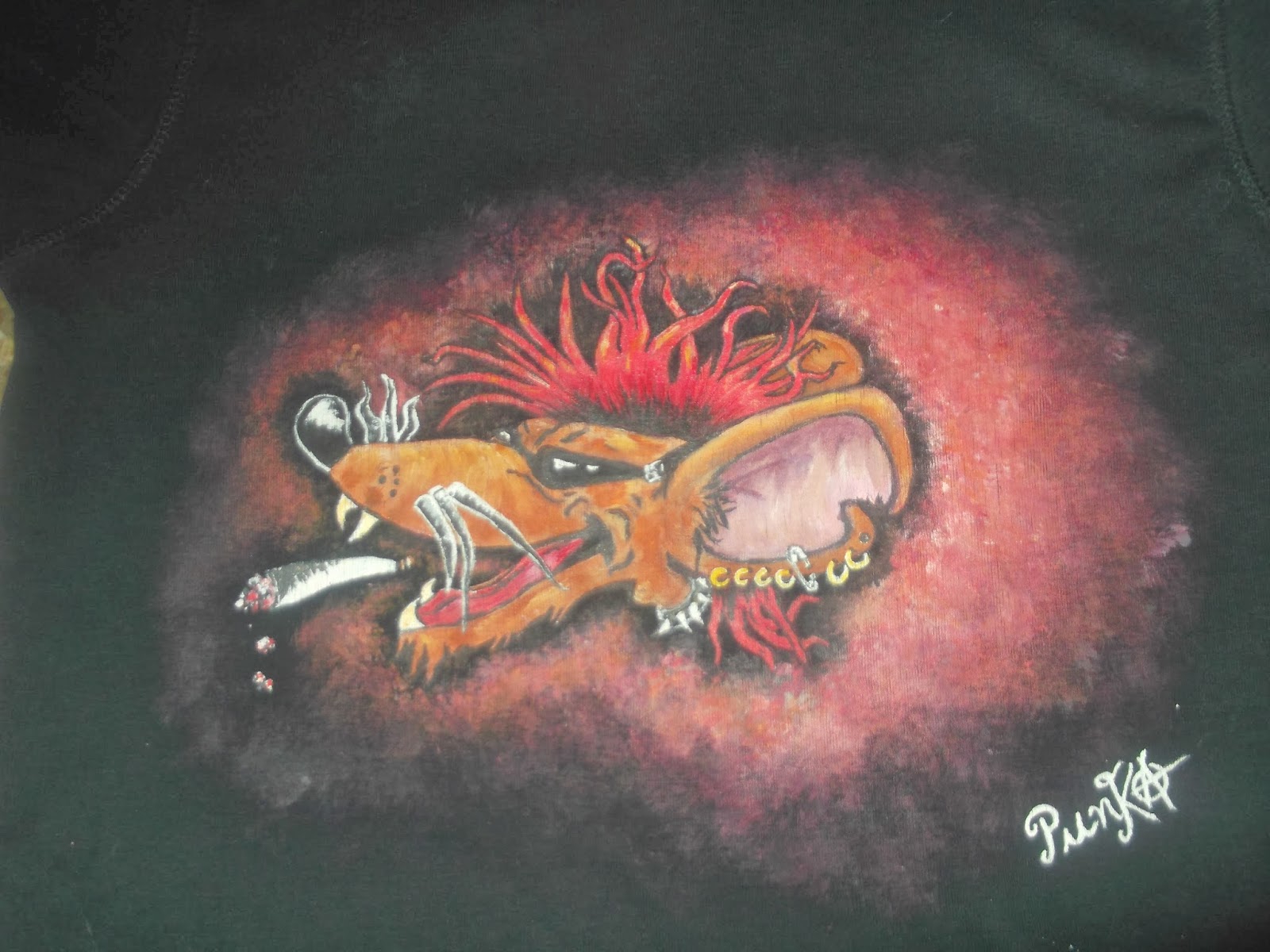 LoreArte: Camiseta Rata Punk