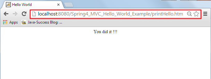 Tutorial Spring 4 Mvc Hello World Step By Step Example Javamakeuse Java Big Data Scala 0411