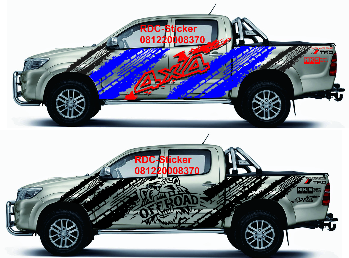 RDC Cutting Sticker: Modifikasi Sticker Toyota Hilux Off Road