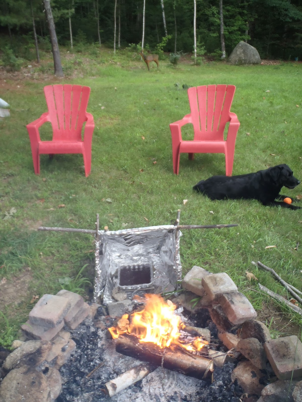 The Maine Outdoorsman: Home Made Reflector Oven Outdoor Cooking