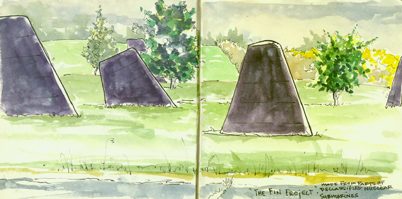 Urban Sketchers Seattle: The Fin Project - Magnuson Park