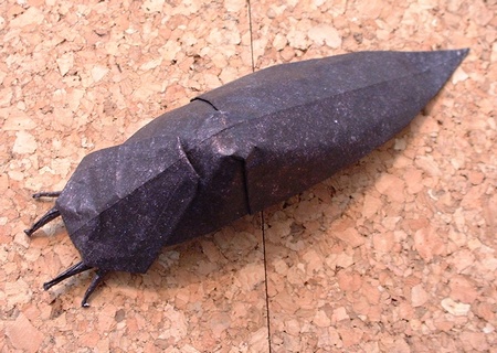 origami Slug Albertino 3D ~ origami instructions art and craft ideas