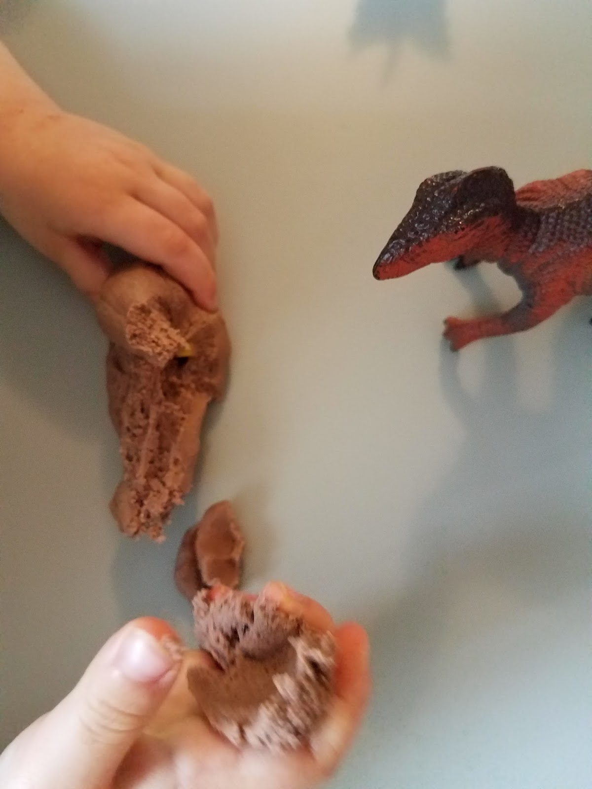 Kidspert: Sensory Play: Digging Through Dino Poop
