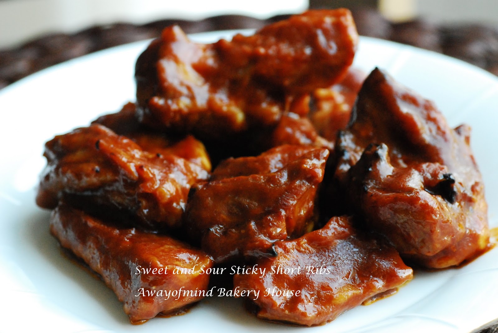 Awayofmind Bakery House: Sweet and Sour Sticky Short Ribs