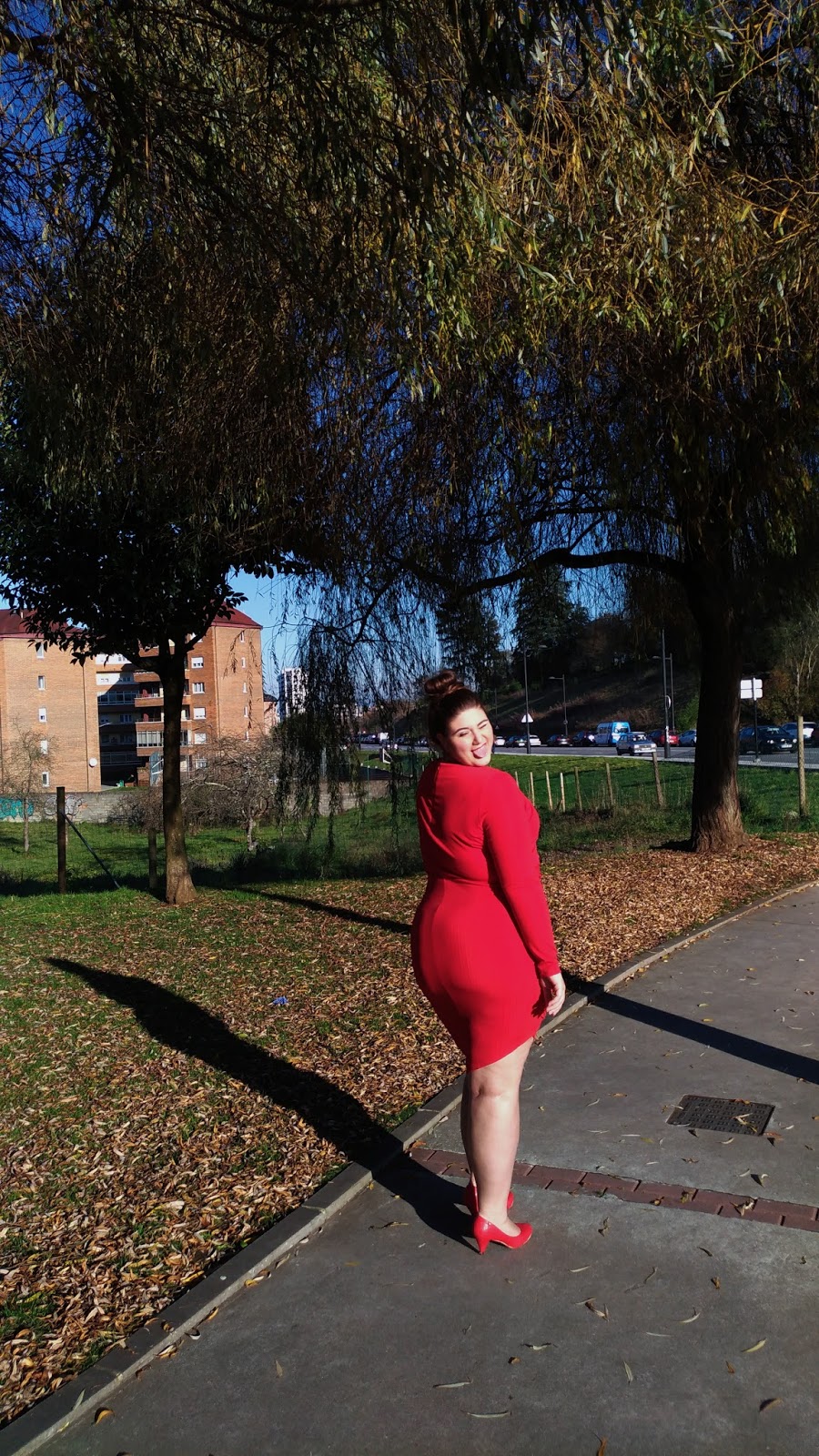 Secretos De Belleza Sophisticated Red Dress ~ Curvy And Plus Size Woman
