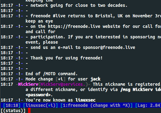 Cara Chatting di IRC dengan Irssi di Terminal Linux - LinuxSec
