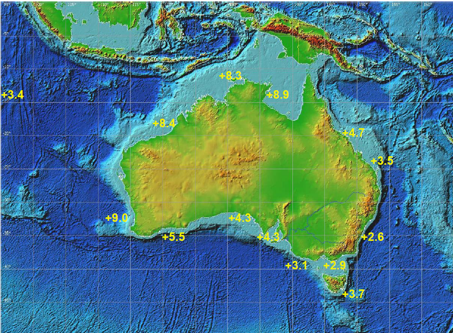 Projections of sea level rise