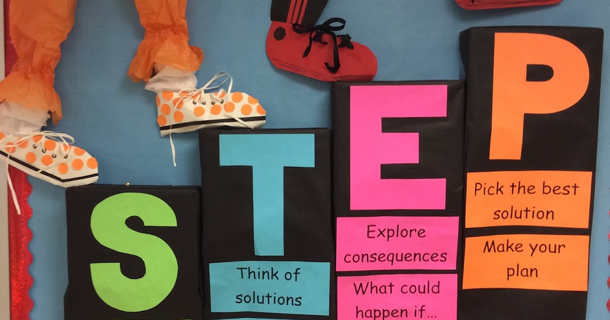 Elementary Counseling Blog: Problem-Solving STEPs Bulletin Board