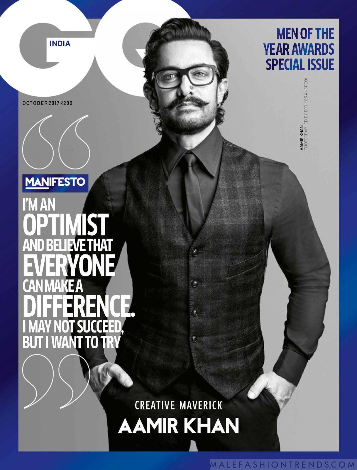 GQ India celebra a los hombres del año en su edición de Octubre