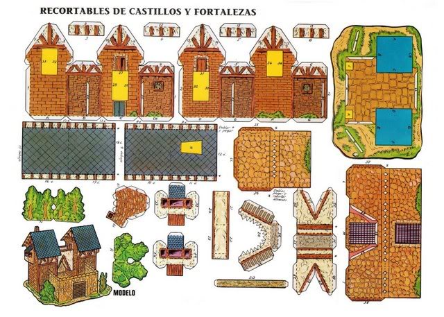 MOLDES RECORTABLES DE CASTILLOS - Imagui