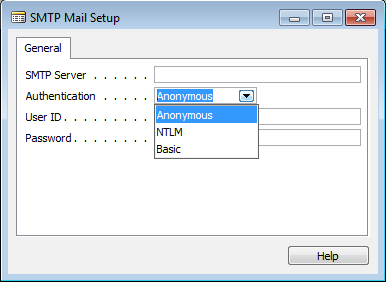 Navision SMTP Setup and Uses