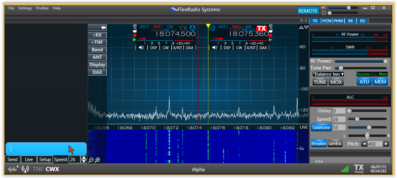 Software Defined Ham Radio: CW Remote LAN