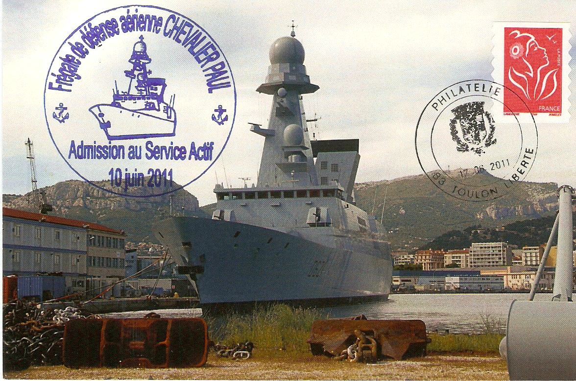 La Marcophilie navale: Admission au service actif de la frégate ...