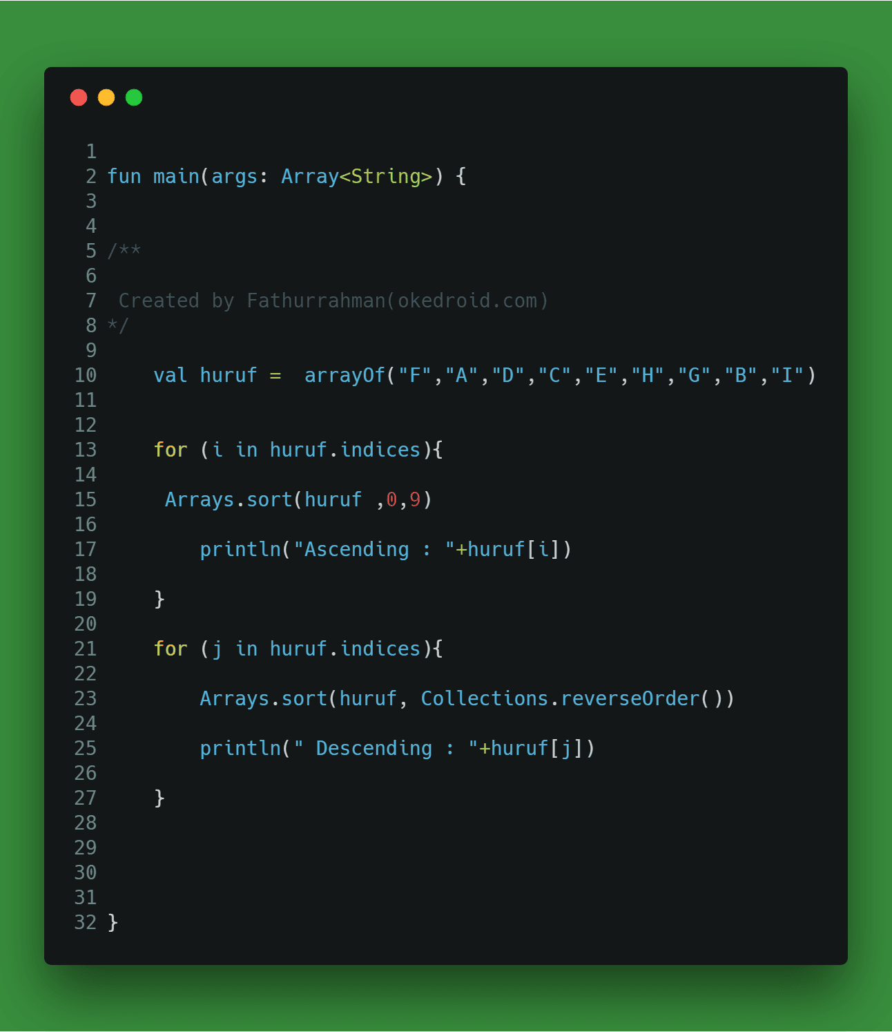 Belajar Cara Mengurutkan Data Pada Array Dengan Kotlin - Java Media Kita Belajar Cara Mengurutkan Data Pada Array Dengan Kotlin - Java Media Kita