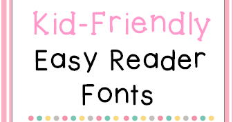 Creative Lesson Cafe: Kid-Friendly Fonts and a Giveaway Winner!