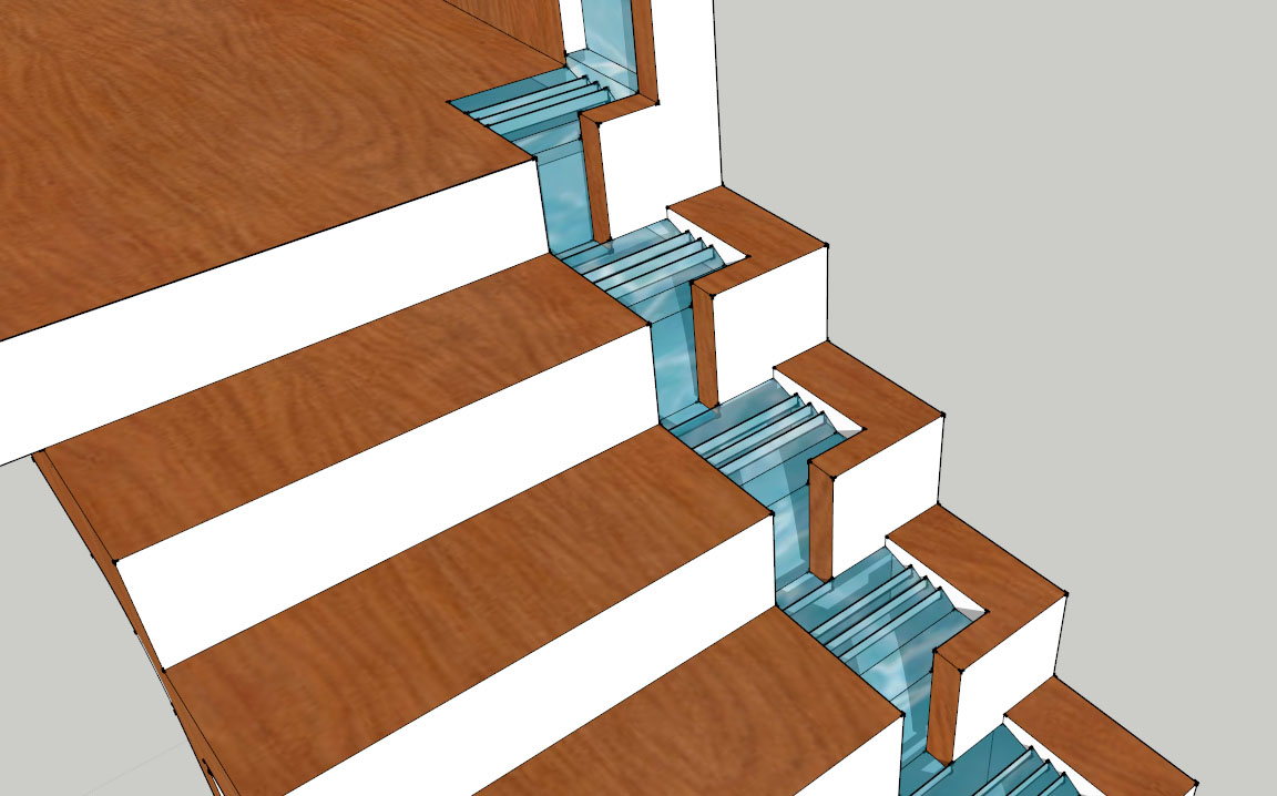 Chris Lau: Zen + Water Feature + Stairs = Sketchup Model :)