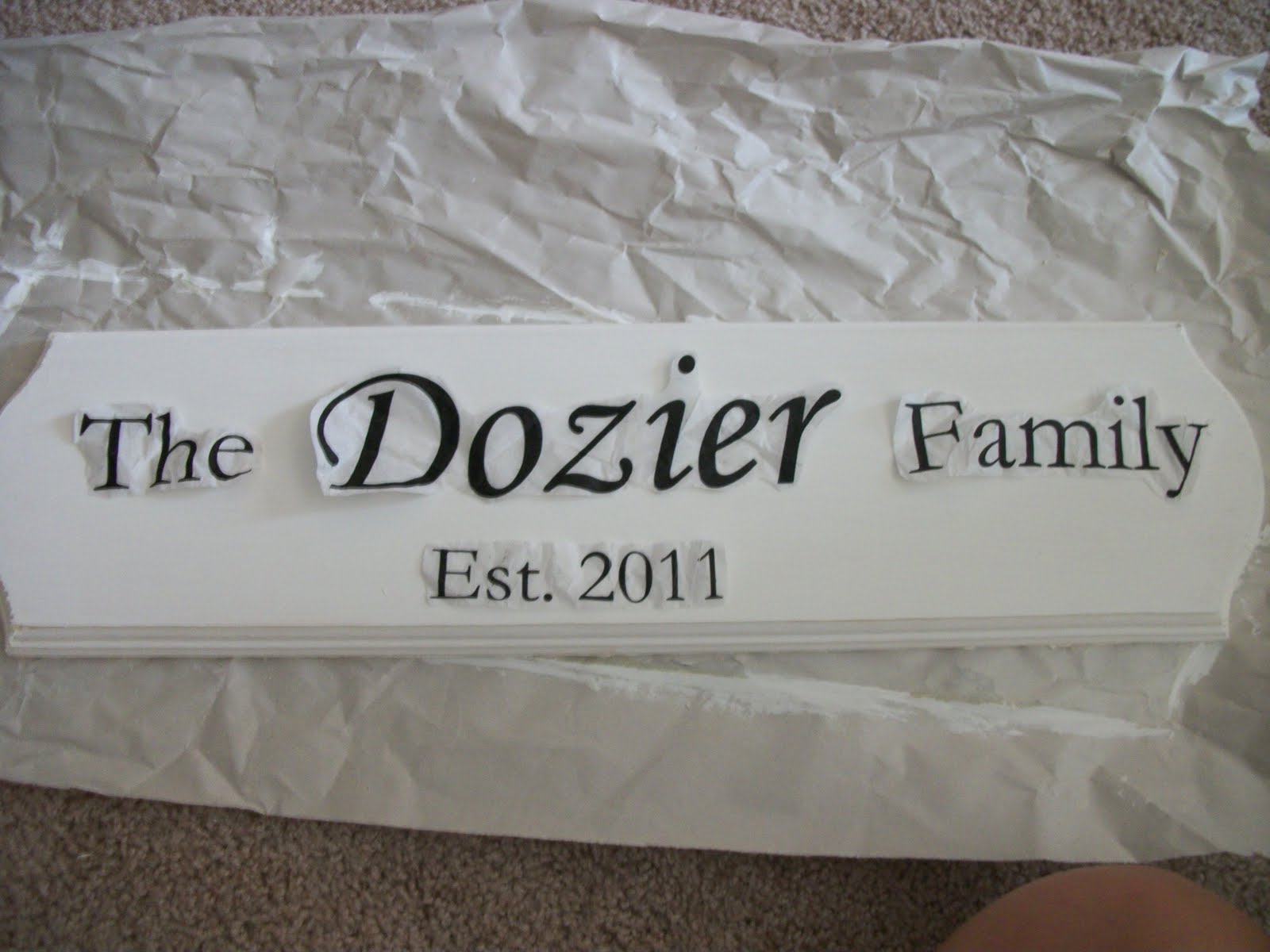 A Knight's Tale: DIY Name Plaque