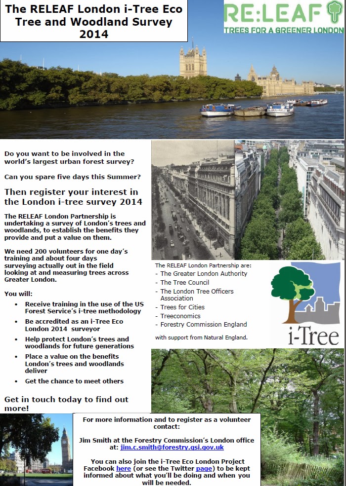 A Rotherhithe Blog: London i-Tree Eco Project, April 2014
