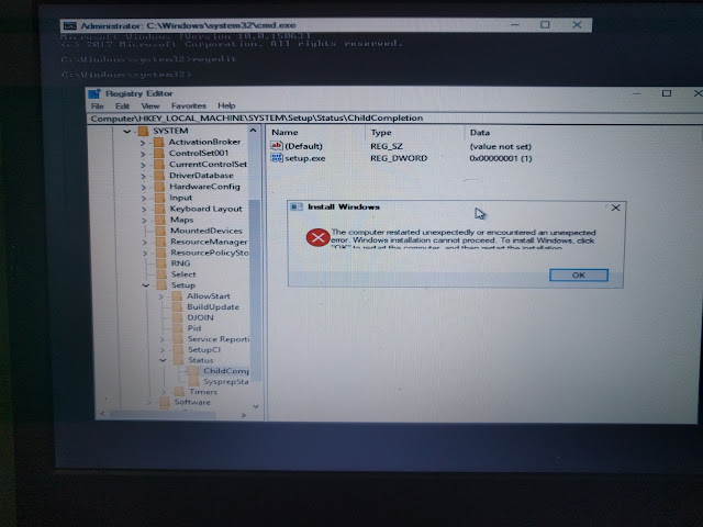 Windows installation cannot proceed