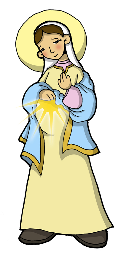 Dibujos para catequesis: NUESTRA SEÑORA DE LA DULCE ESPERA