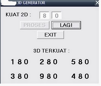 Generator togel 3d dan 4d: 4D Generator