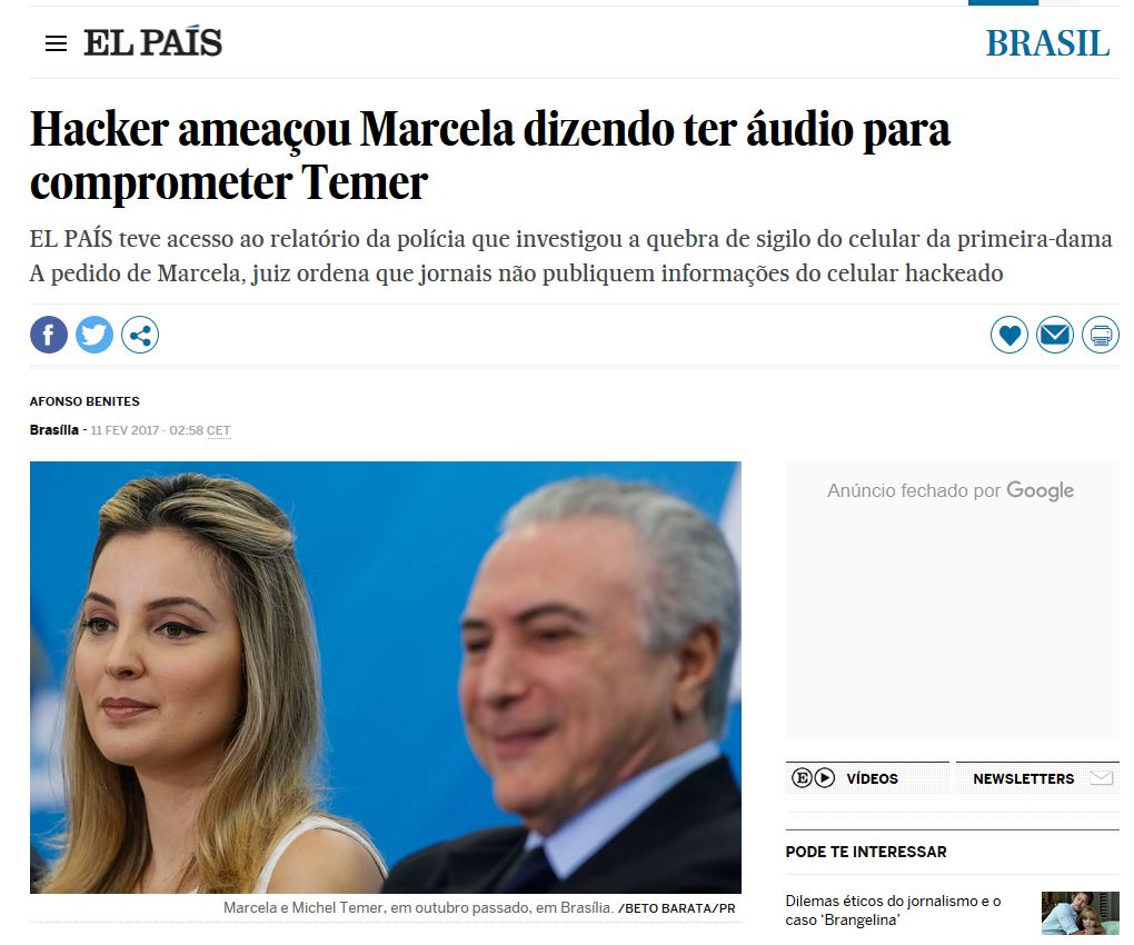 SARAU PARA TODOS: Hacker ameaçou Marcela dizendo ter áudio para ...