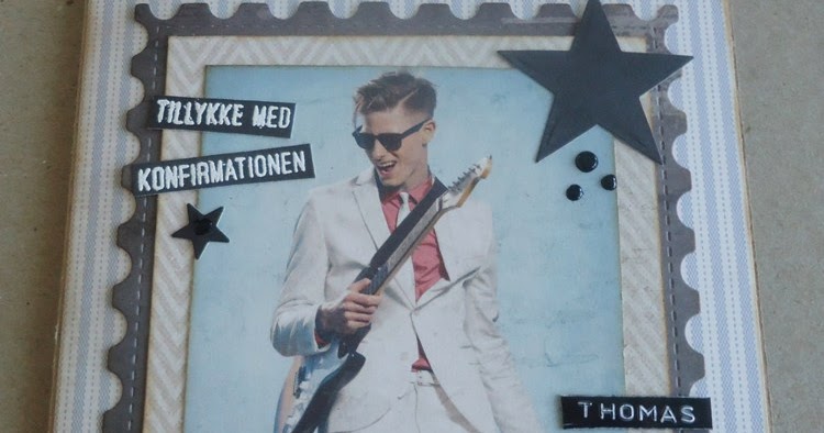 Kort og andet godt: Konfirmationskort til en dreng