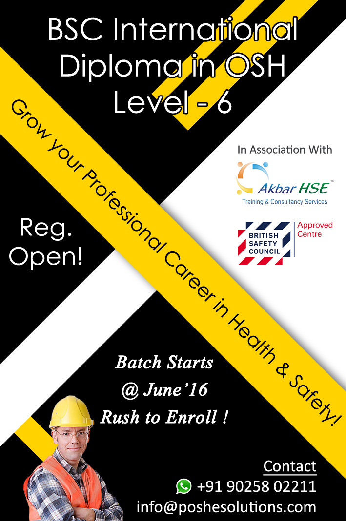 Nebosh Safety Courses in Chennai: BSC International Diploma in ...