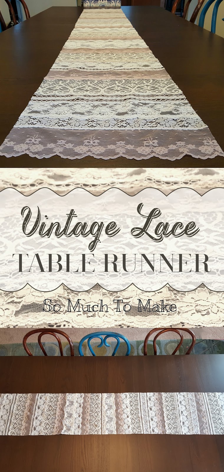 Vintage Lace Table Runner | So Much To Make