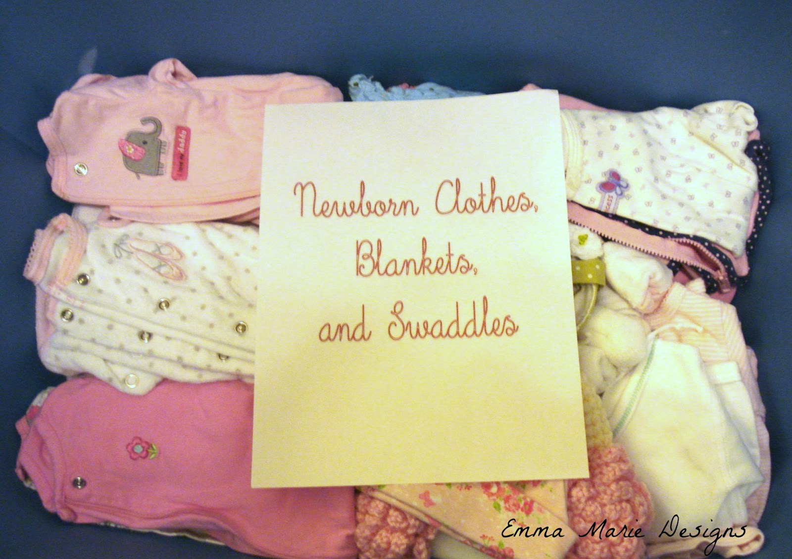 Storing Outgrown Baby Clothes - Emma Marie Designs