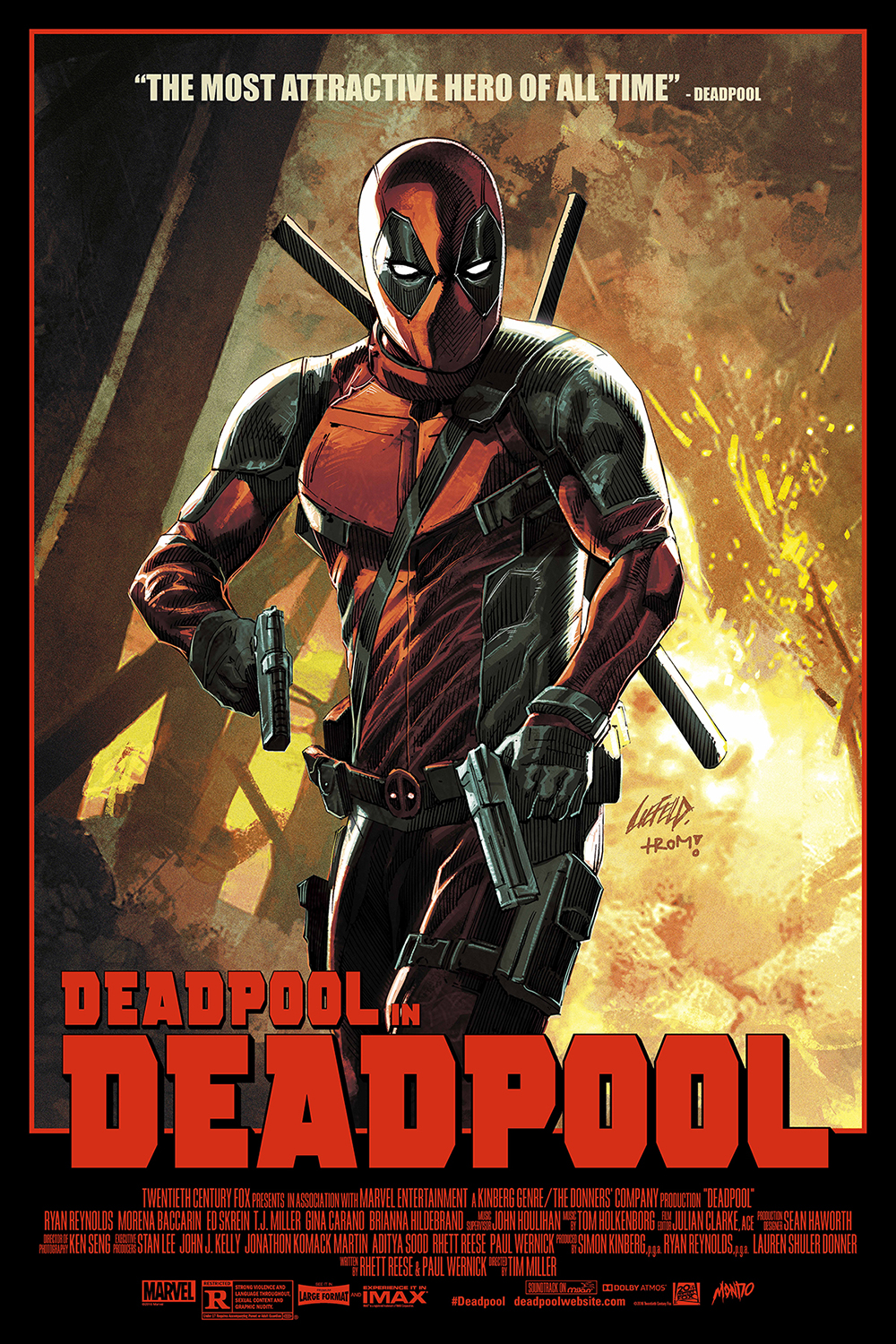INSIDE THE ROCK POSTER FRAME BLOG: Rob Liefield Deadpool Movie Poster ...