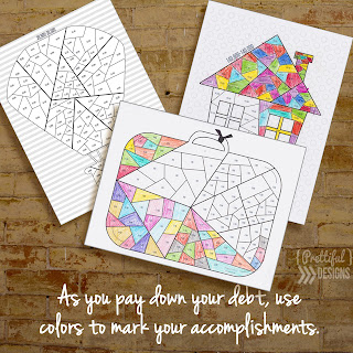 Prettiful Designs: Debt Payoff Coloring Pages - FREE Printable