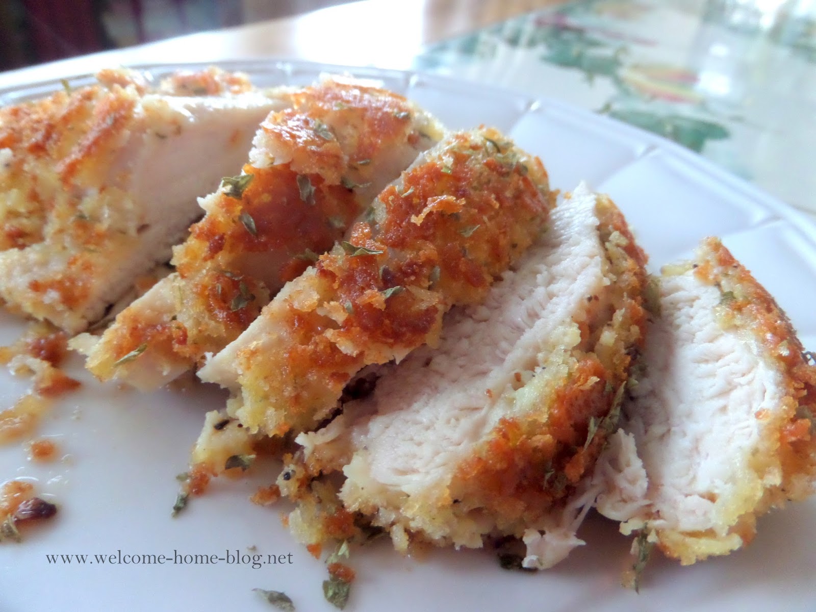 Welcome Home Blog: Parmesan Crusted Chicken