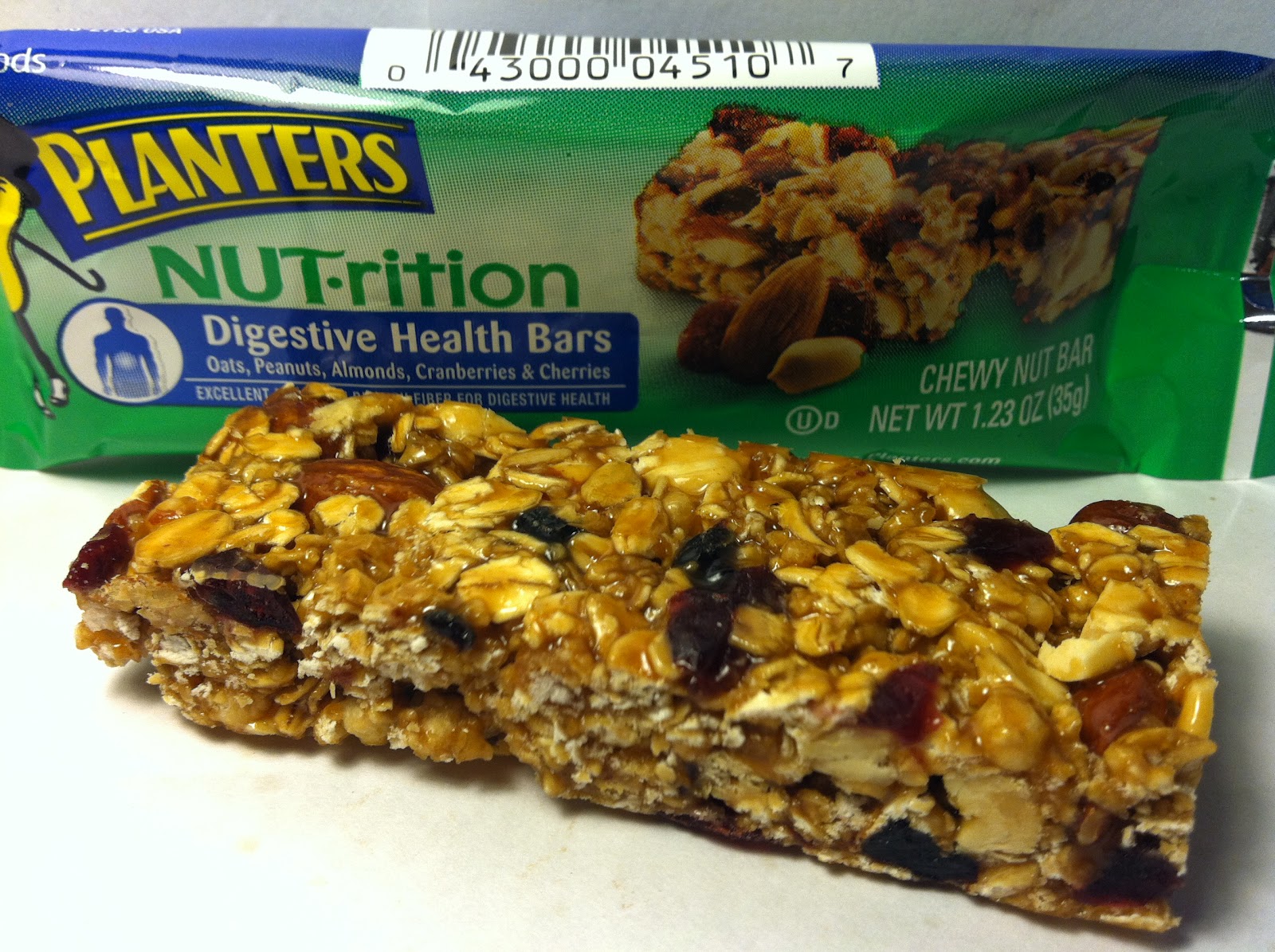 Crazy Food Dude: Review: Planters NUT-rition Digestive Health Bar
