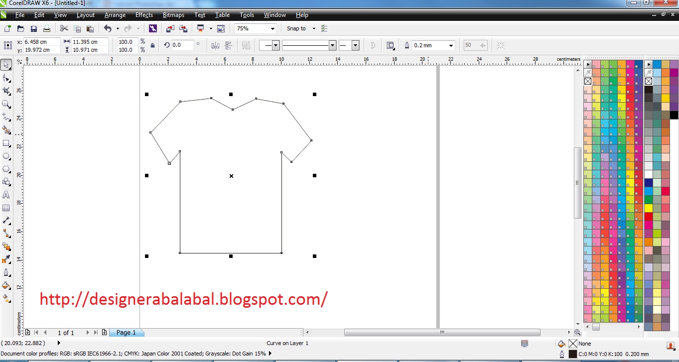 Cara Membuat Desain Kaos dengan Corel Draw | Teknologi tiada batas
