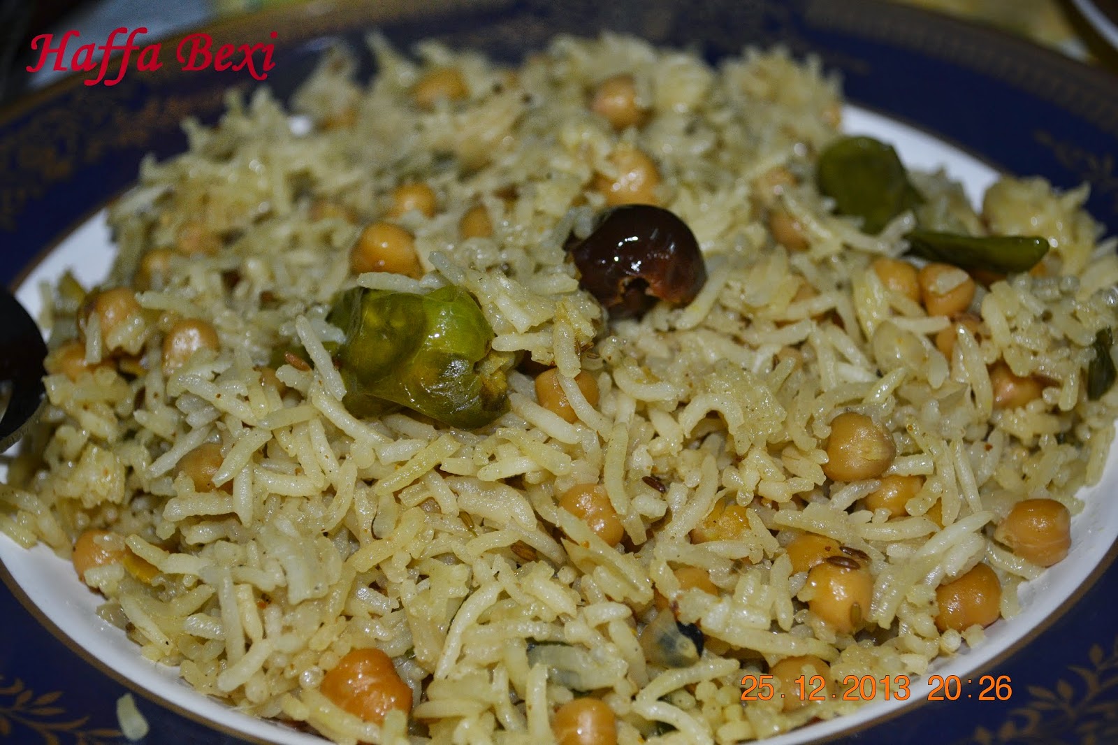 Chick peas Rice (Chana Palao) | Haffa's kitchen adventures
