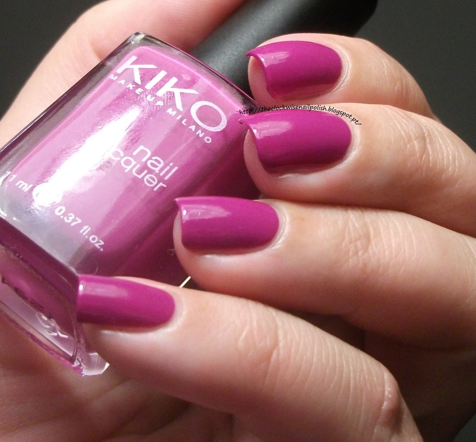 The Clockwise Nail Polish: Kiko 290 Magenta Scuro