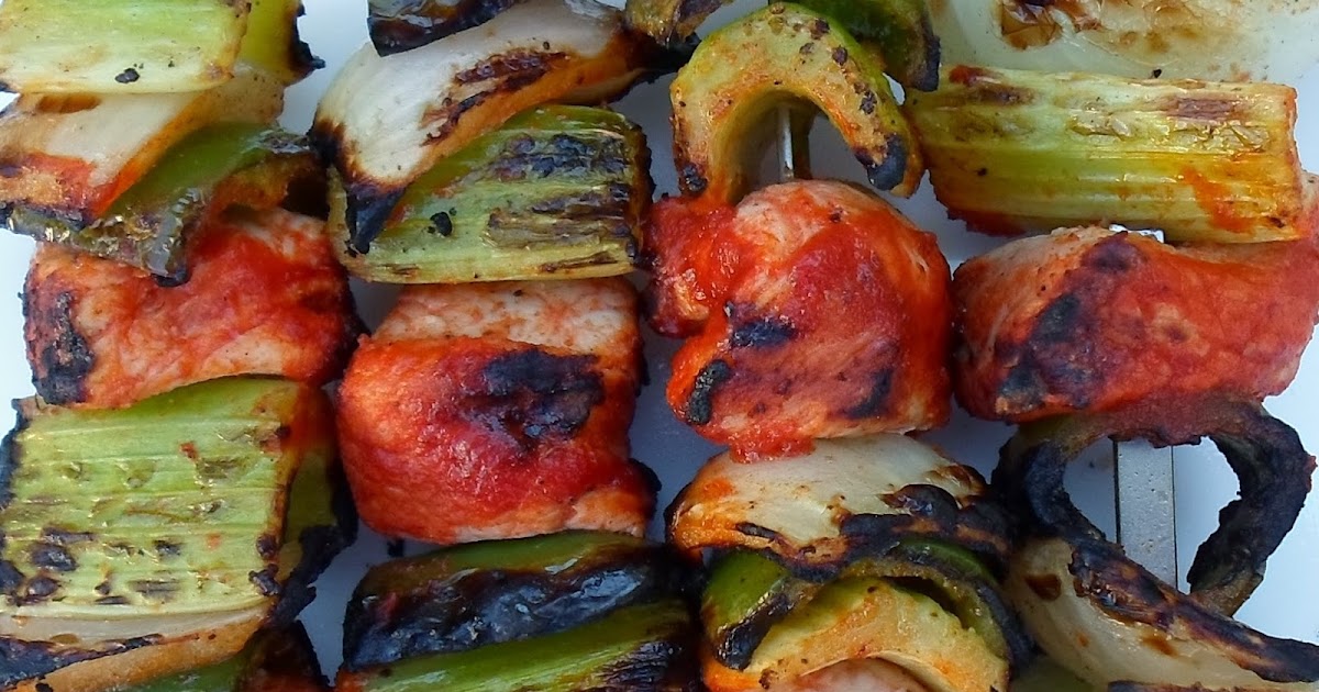 Happier Than A Pig In Mud: Buffalo Pork Kabobs with Grilled Celery ...