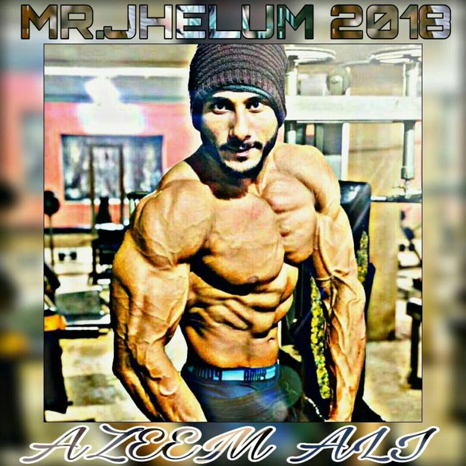 world bodybuilders pictures: jehlum bodybuilder Azeem Ali