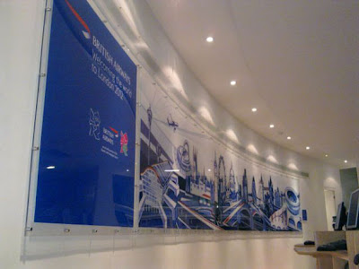 Jenny Leonard Art Blog: London Cityscape Murals - British Airways ...