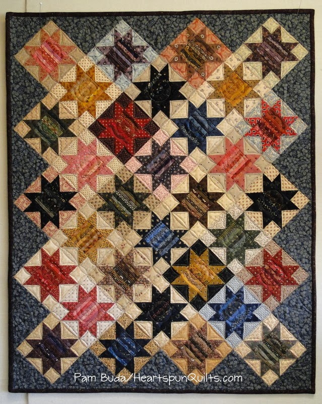 Heartspun Quilts ~ Pam Buda: New Pattern! Star Strings Quilt & Pincushion!!